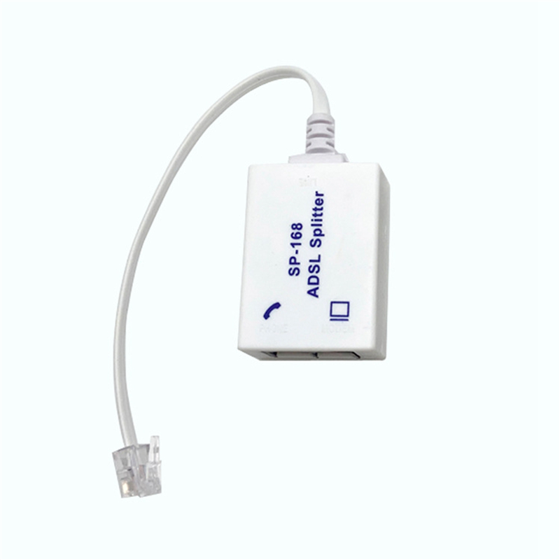 6Pcs DSL Filter Splitter ADSL Splitter for Phone Line Male to 2 Female ...