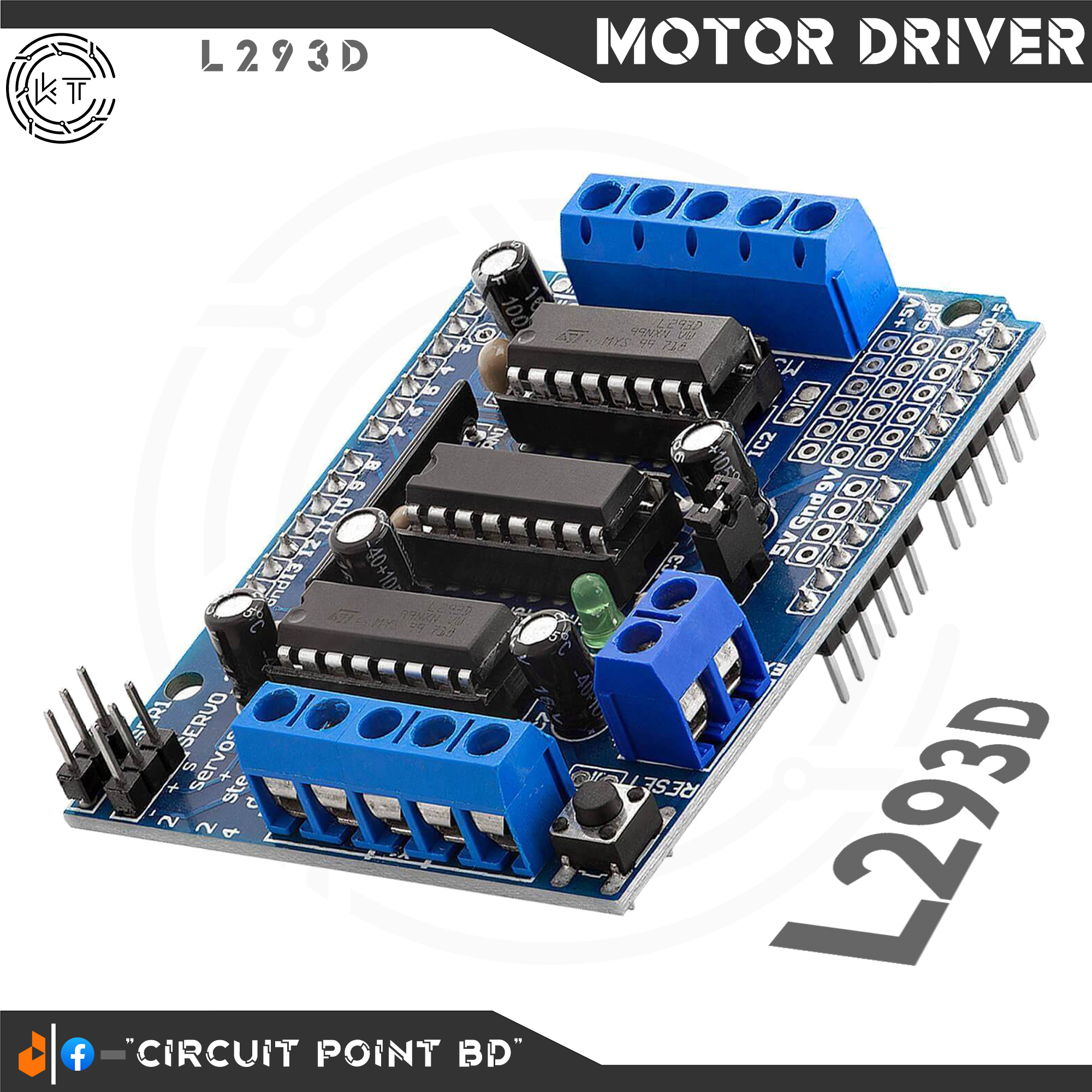 L293d Motor Driver Shield Module For Rc Project Rc Car Lfr Stepper