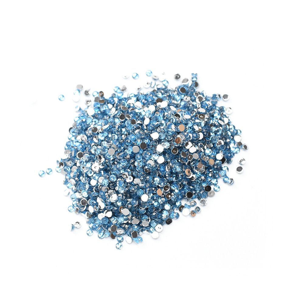 2000Pcs 2mm Multicolor Resin Rhinestones Flatback Crystal Sparkling ...