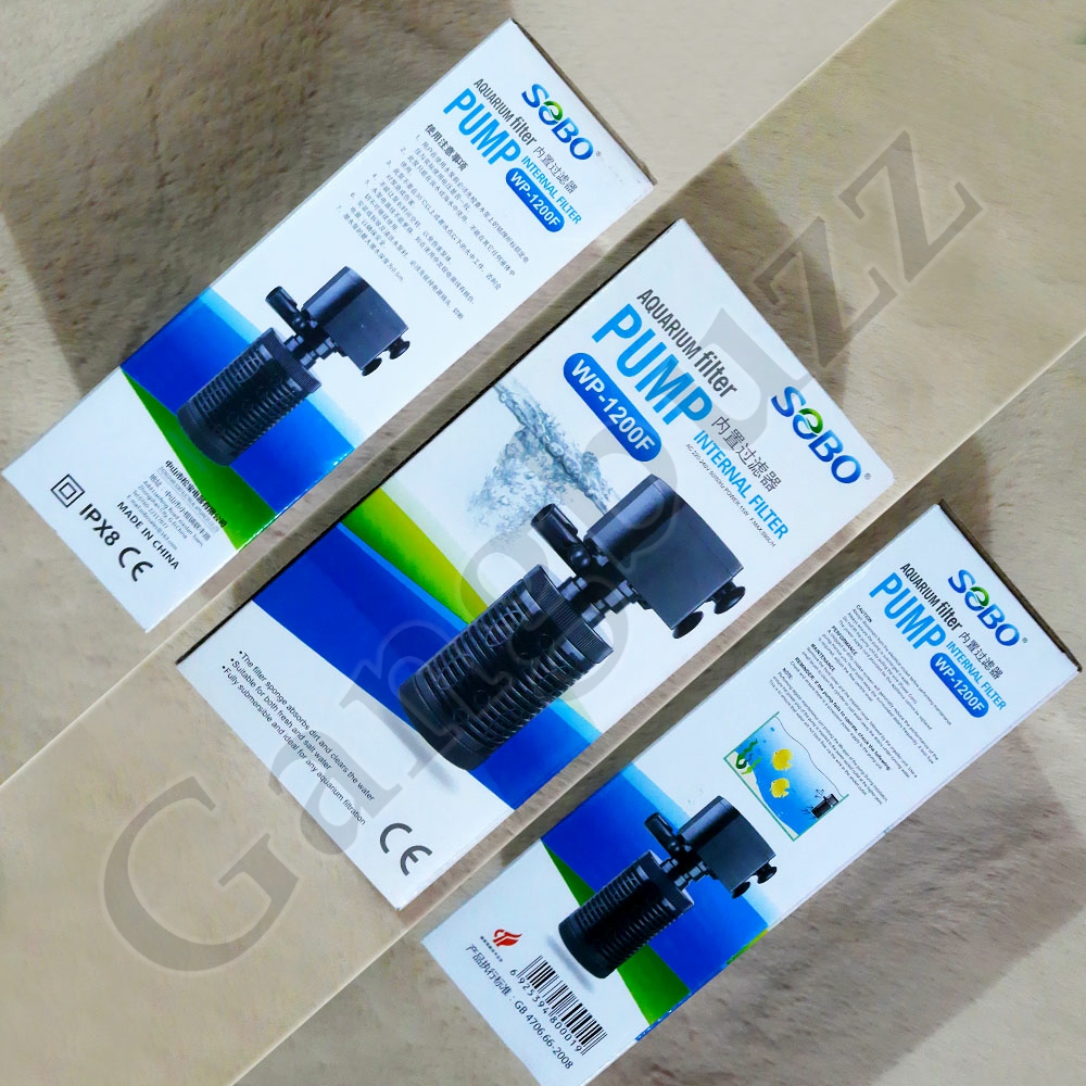 Aquarium Internal Filter - SOBO (WP-1200F) - Full Submersible Internal ...