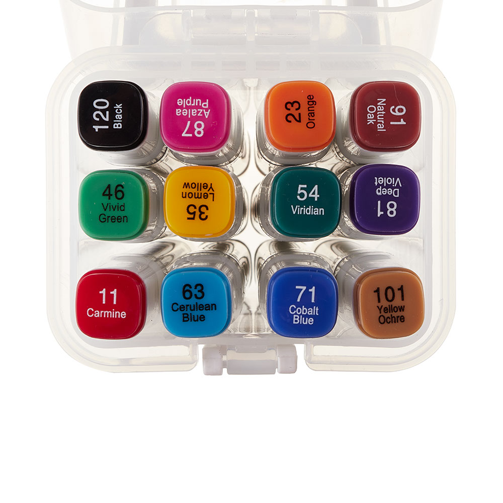 12 Colours Touch Bool Art Dual Tip Head Marker N0:CY-811 | Daraz.com.bd