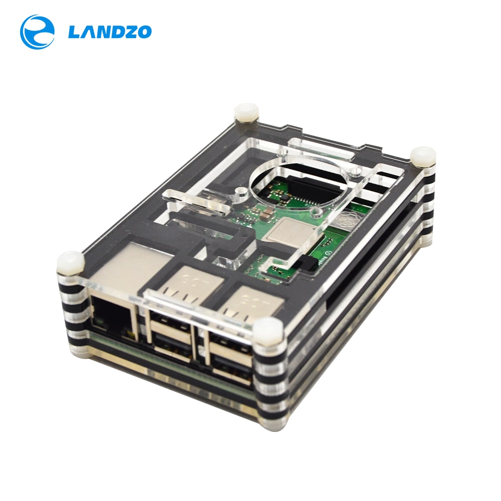 （NEW）Official Raspberry Pi 3B ( plus ) Case / 9 Layers Acrylic Case ...