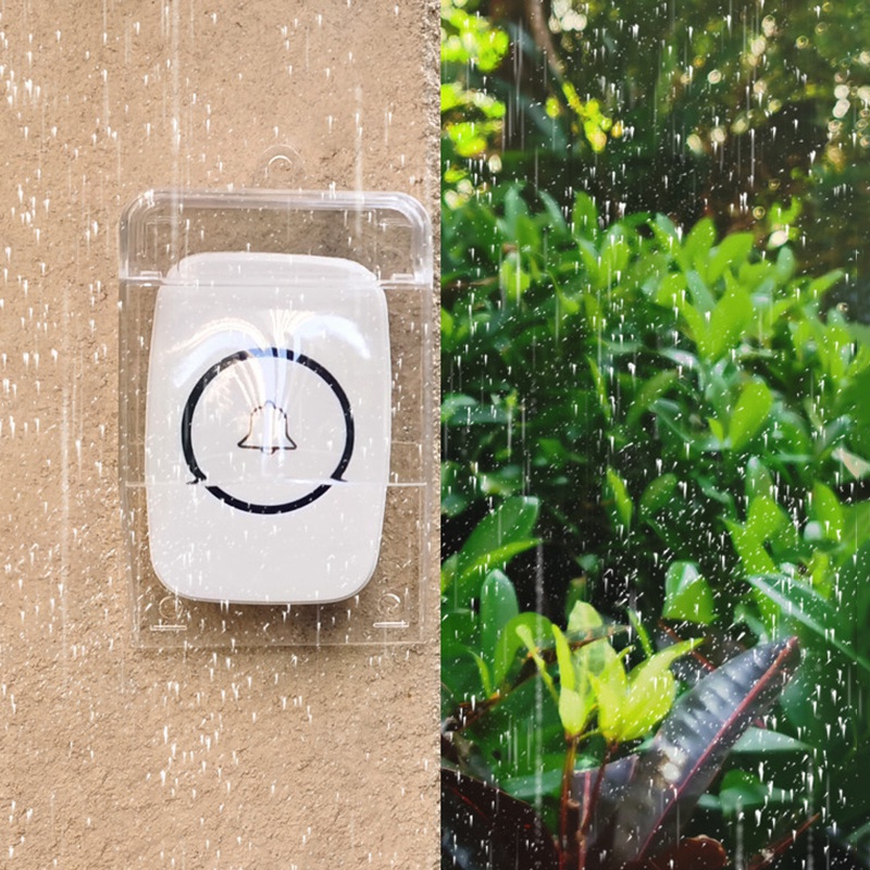 NAMUNY 2X Waterproof Transparent Waterproof Door Bell Cover for ...