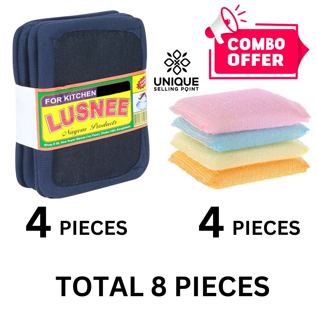 Kitchen Lusni Standard Quality (4 pcs) And Dish Washer (4 pcs) Total 8 ...