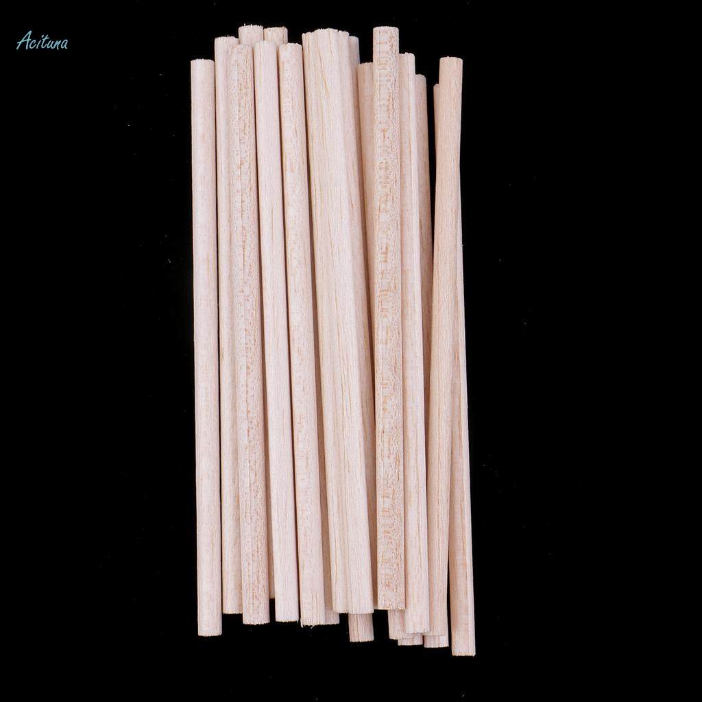 Balsa wood stick unfinished diy wooden modeling stick 20pcs 120mm ...