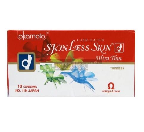 Okamoto Skinless Skin Ultra Thin Lubricated Okamoto Condom -10pcs ...