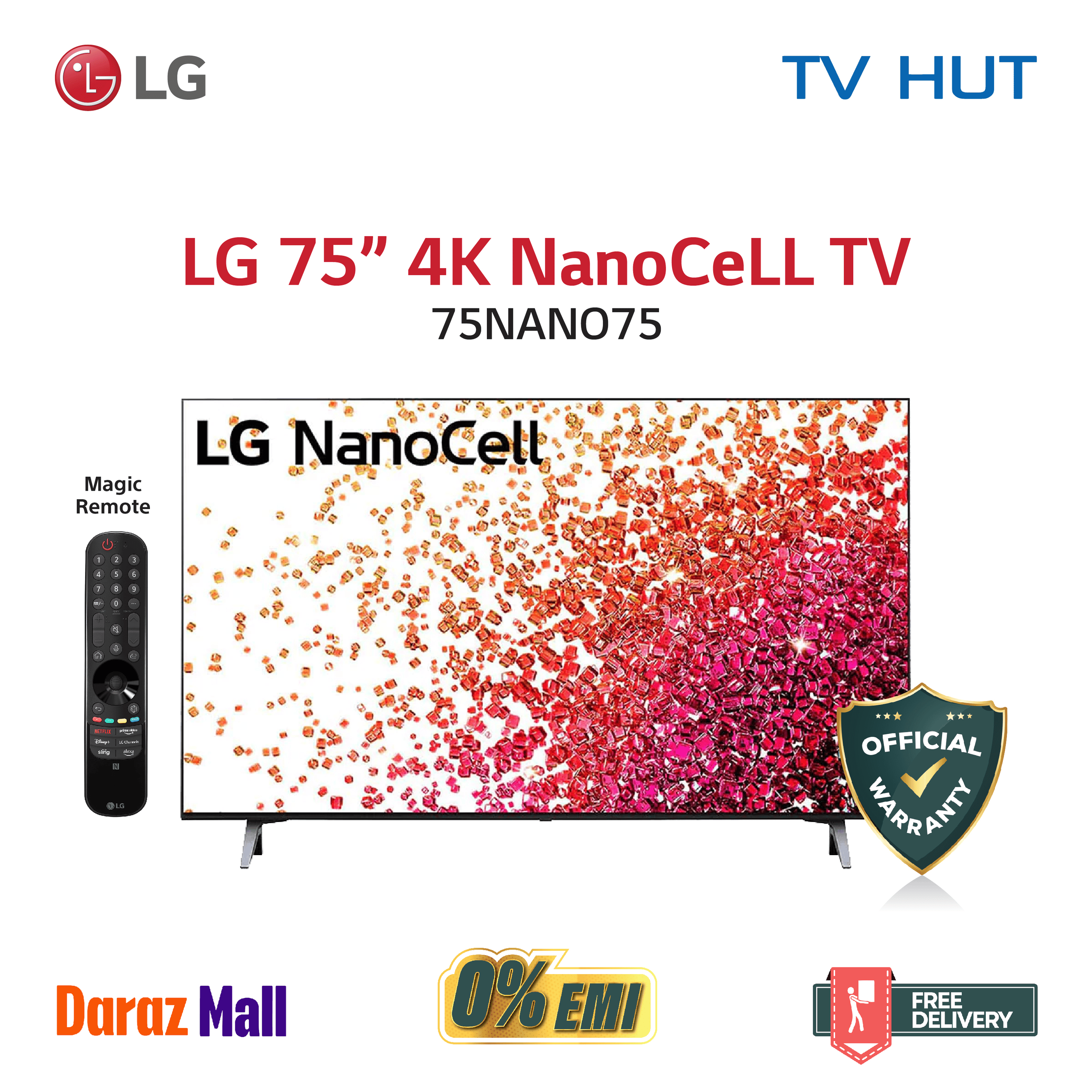 LG 75NANO75 75 Inch 4K UHD Smart Television | Daraz.com.bd