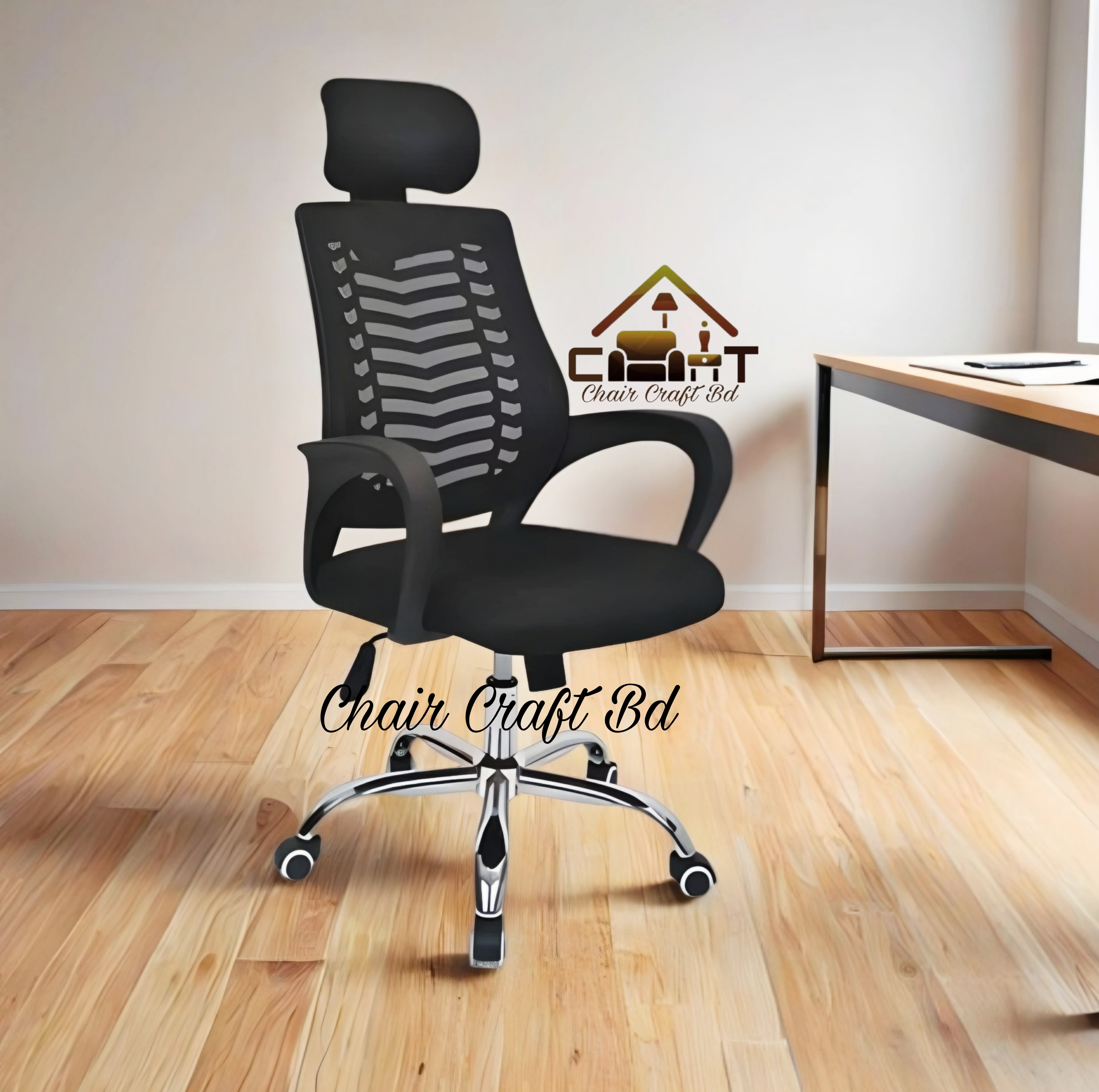 V-Mesh SS Executive Chair SS with headrest Home/Office CFT-EC-03HSS
