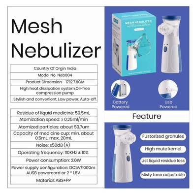MESH Nebulizer Instruction Manual- JSL (W302) - KA