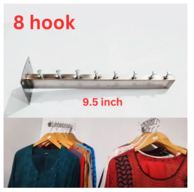 Hanger 1.Piece 8-s-hook Wall Clothes straight Mounted Hanging of Hanger ...