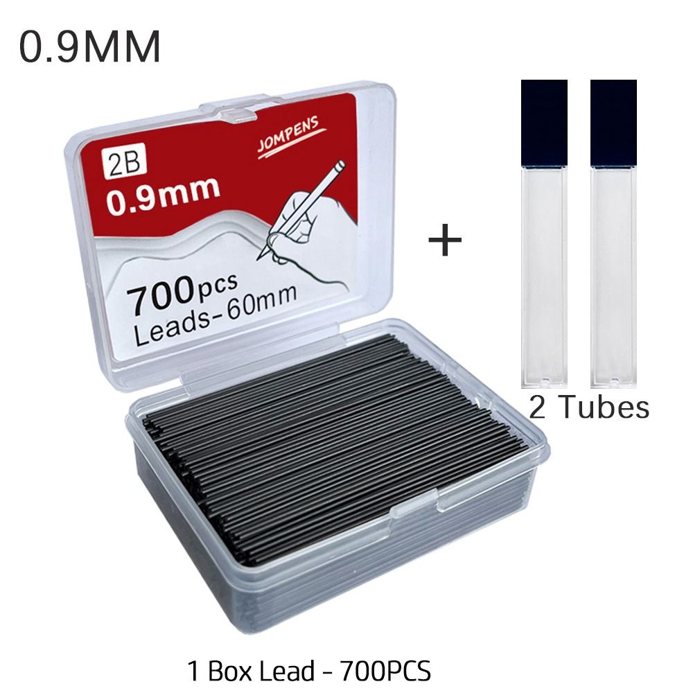 1000PCS/Box High Quality 0.5/0.7/0.9mm Automatic Pencil Refill Black ...