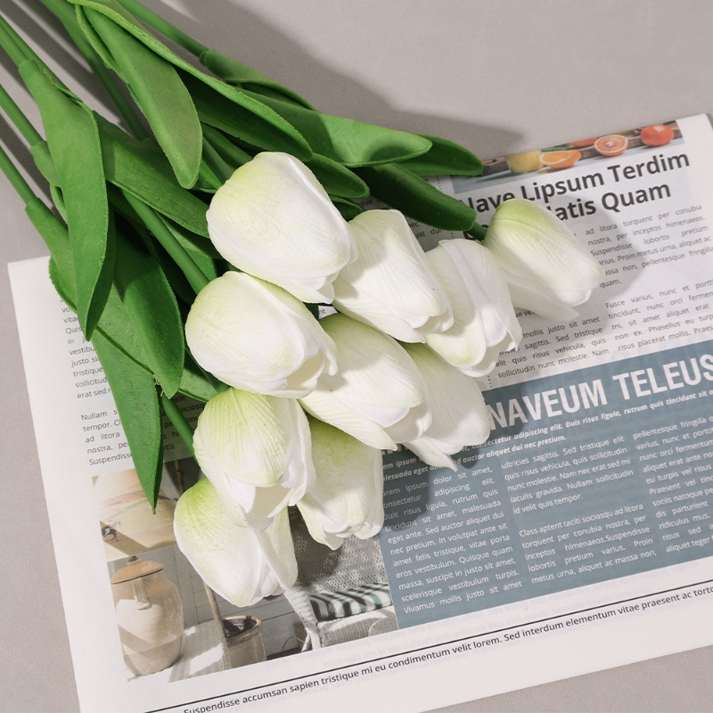 1Pc Romantic Artificial Tulip Flowers Realistic Pu Flower for Wedding ...