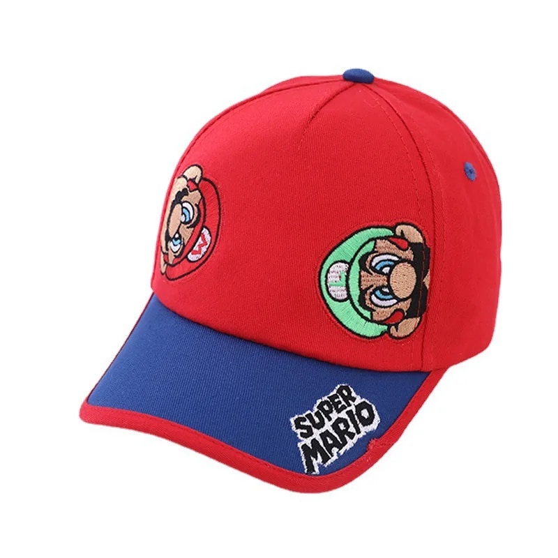 Game Super Mario Bros Luigi Baseball cap Cosplay Kids Sunhat Canvas ...