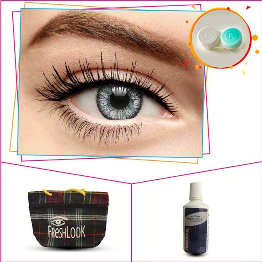 Fresh Look sterling grey color Contact lenses(Full set) | Daraz.com.bd