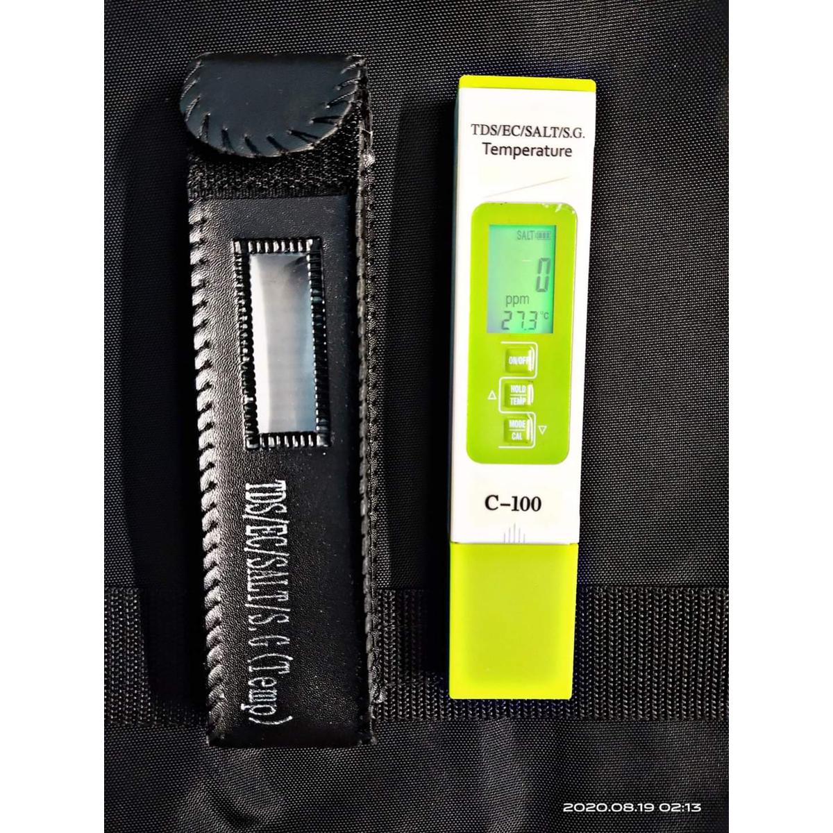 TDS/EC/SALT (SALINITY)/S.G./Temperature Meter / 5 in 1 / C-100 | Daraz ...