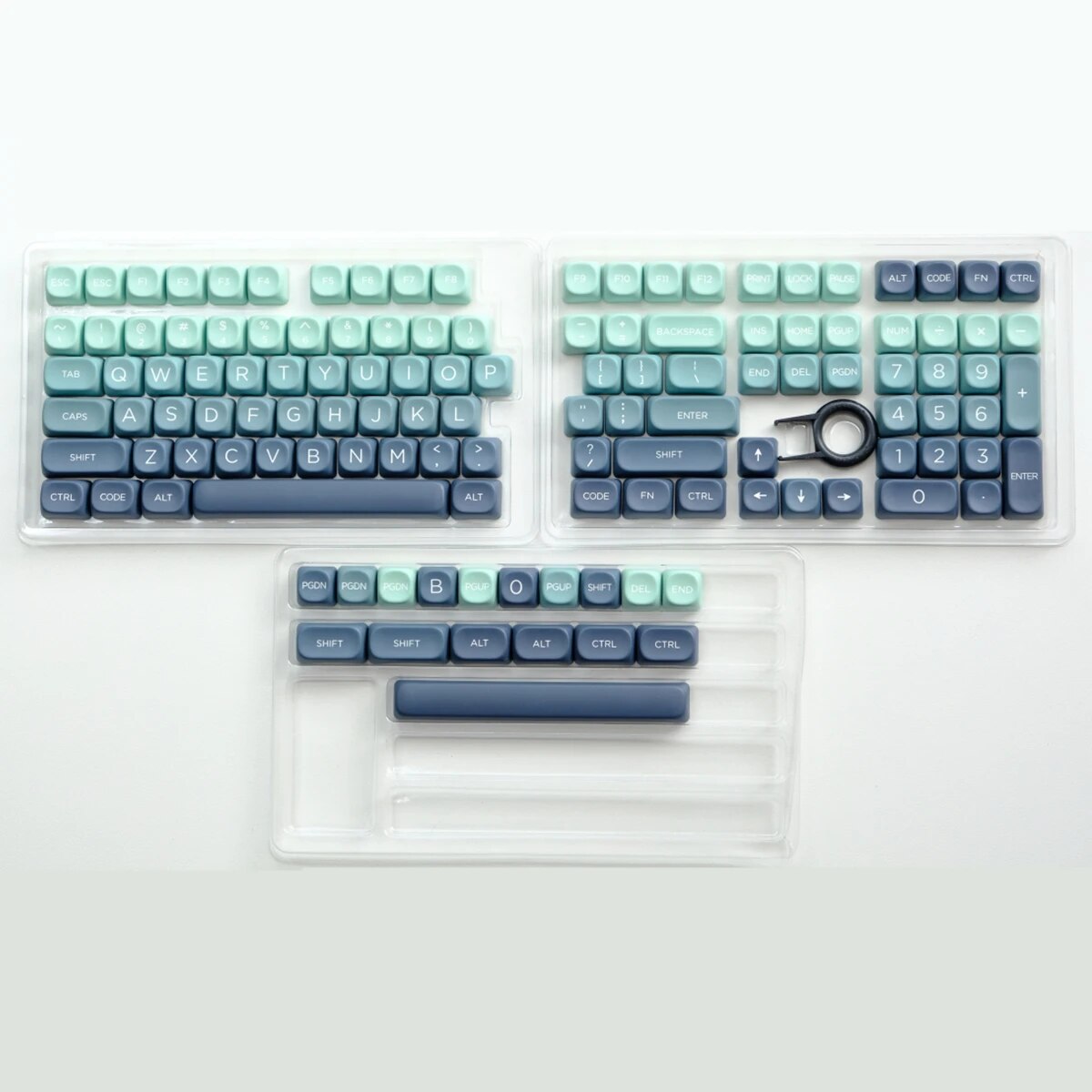 KBCaps Gradient Green Keycaps 126 Keys PBT Dye Sublimation MOA Profile ...