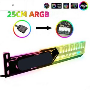 25cm Graphics Card Bracket Support Frame GPU Holder 5V 4PIN RGB ...