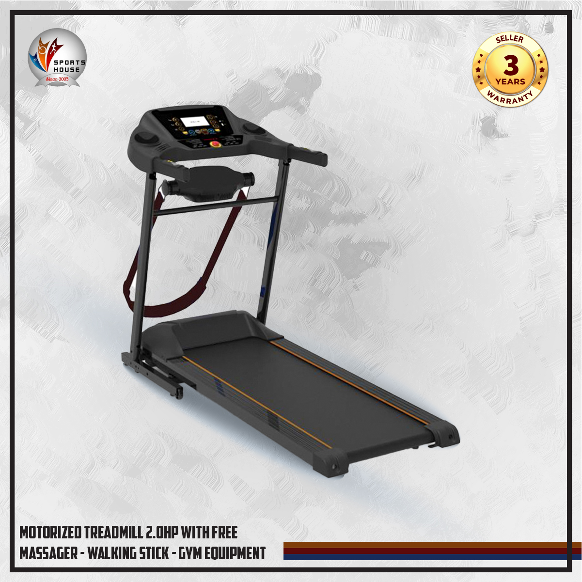 YIJIAN DK-40AAM Motorized treadmill 2.0hp with free massager - Walking ...