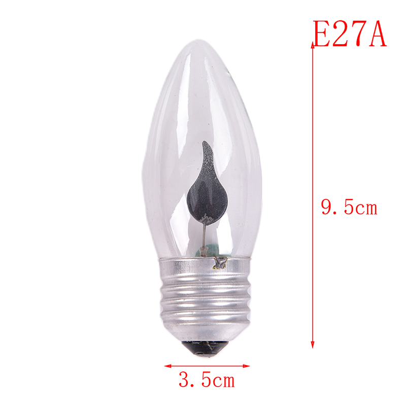 (New)E27 E14 LED Burning Candle Light Fire Effect Decorative Flame ...