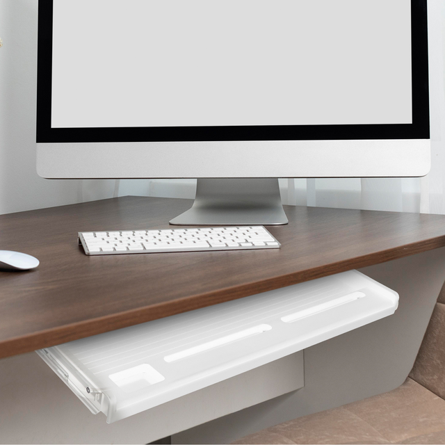 Keyboard Tray Drawer Stand Desk Slide Out Computer Keyboards Bracket ...