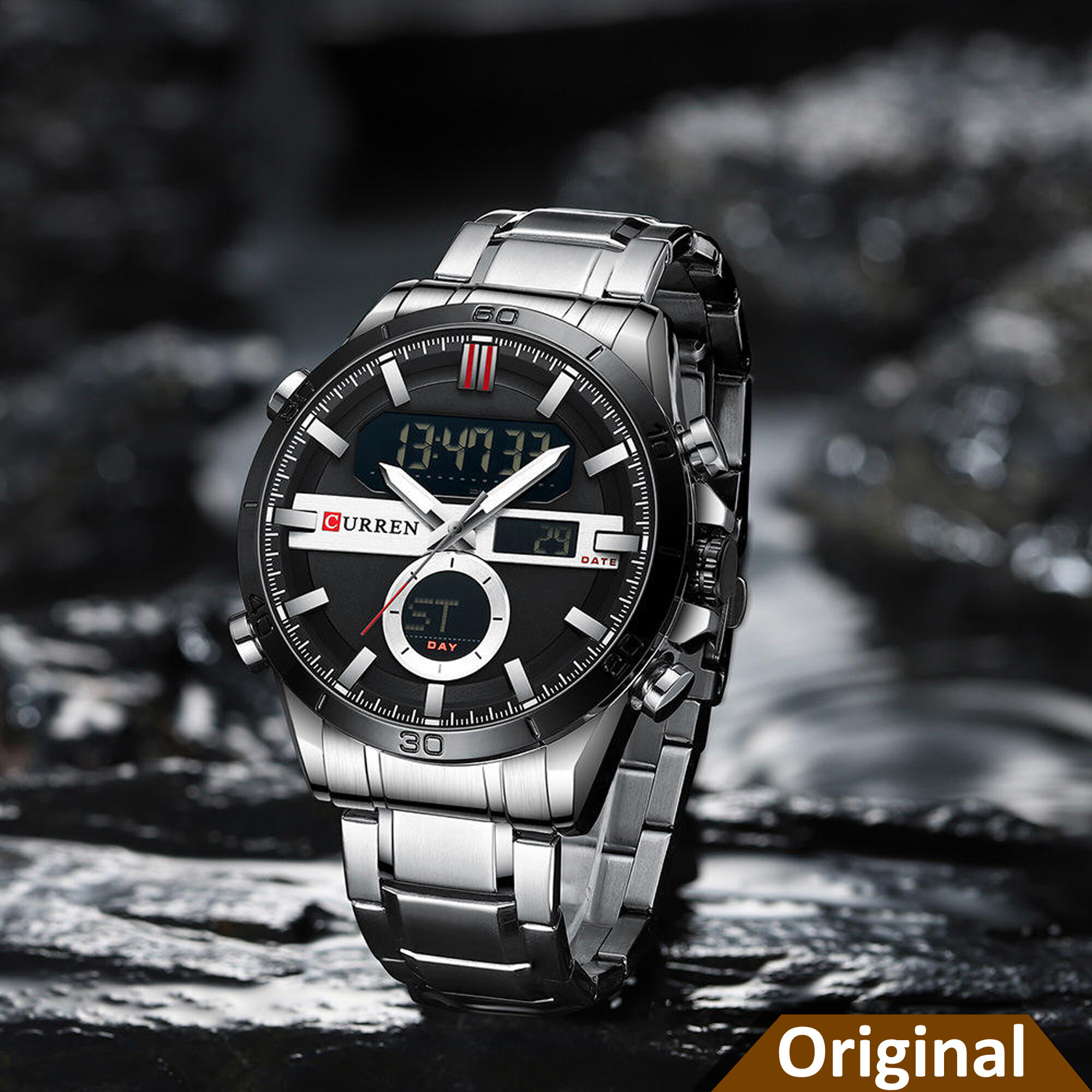 Curren 8384 Digital Chronograph Watch For Men - Watch