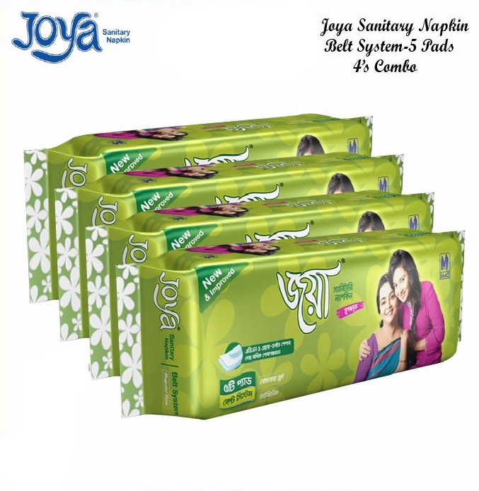 Joya Sanitary Napkin - Belt System - 5 Pads Pack - Combo 2 Pack - 10 ...