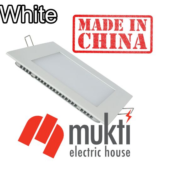 Imported China 12 Watt Square Flat Panel White Conceal Down led light ...