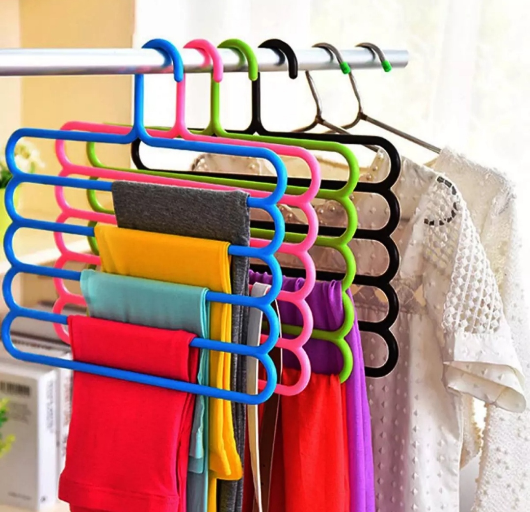 (3Pcs-1Pack) 5 Layer Magic Hanger: Anti-Slip Multi-Purpose and Multi ...