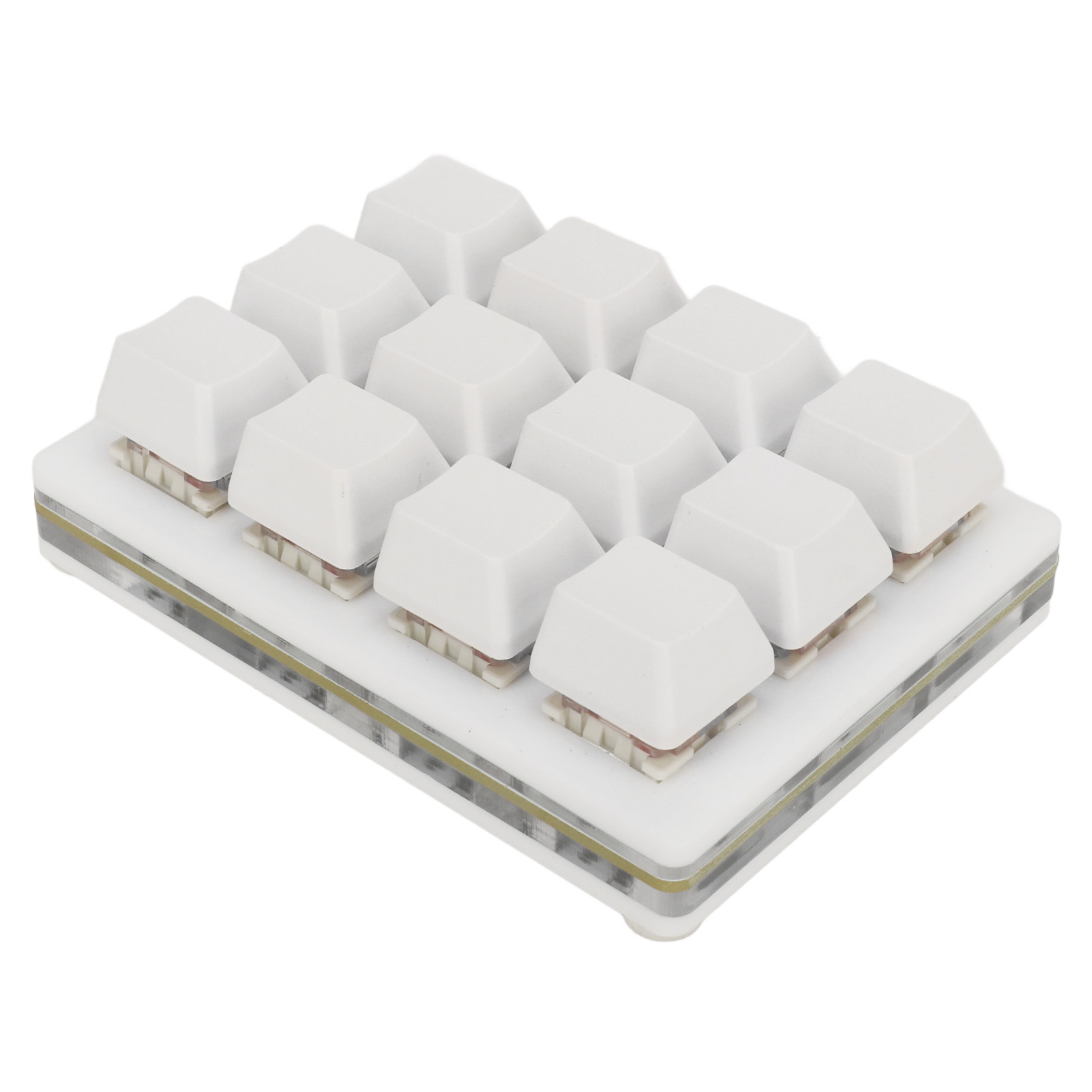 12 Key Mechanical Gaming Keyboard One Handed USB Mini Macro LED Keypad ...