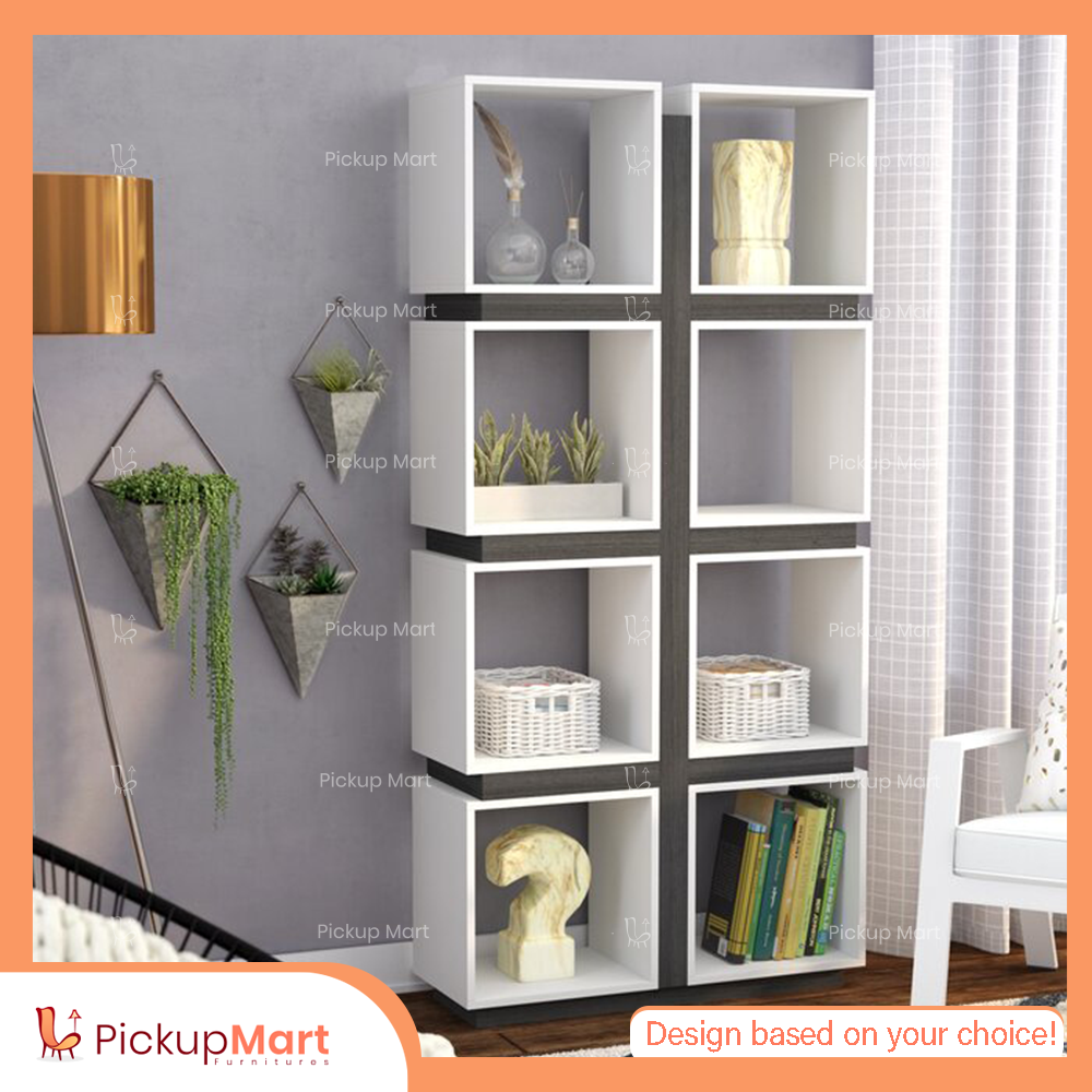 Laminated Board Book Shelf | Showpiece Rack | Living Room furniture ...