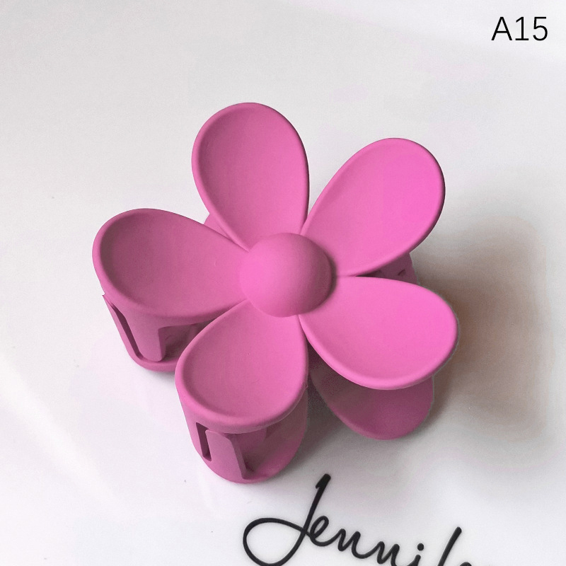 Large Flower Claw Clips 2.8 Inch Matte Big Hair Claw Clips for Women ...