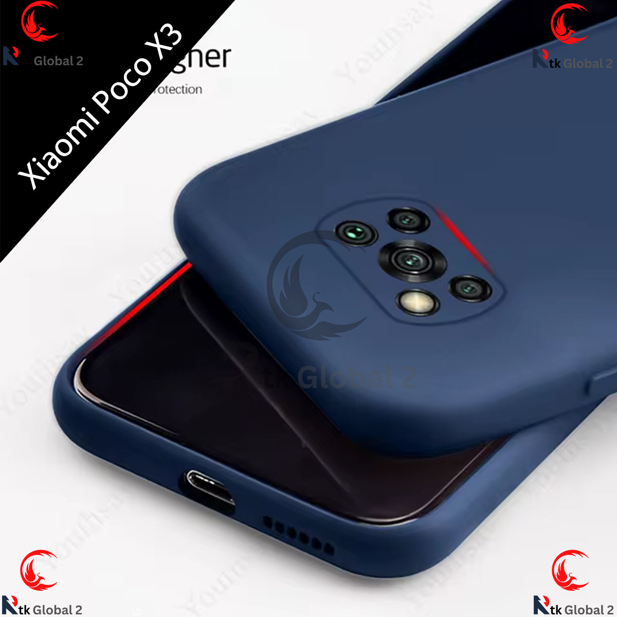 For Xiaomi Poco X3 - Case Soft Silicone Liquid Lens Protection Back ...