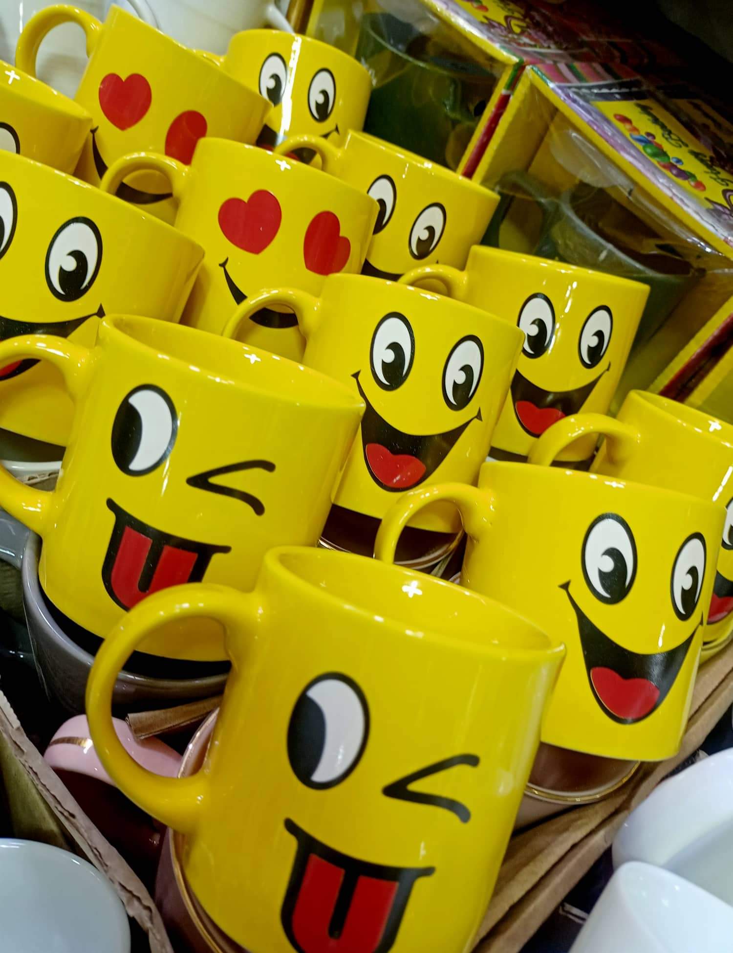 Emoji Ceramic Mug (Yellow) 1pcs | Daraz.com.bd
