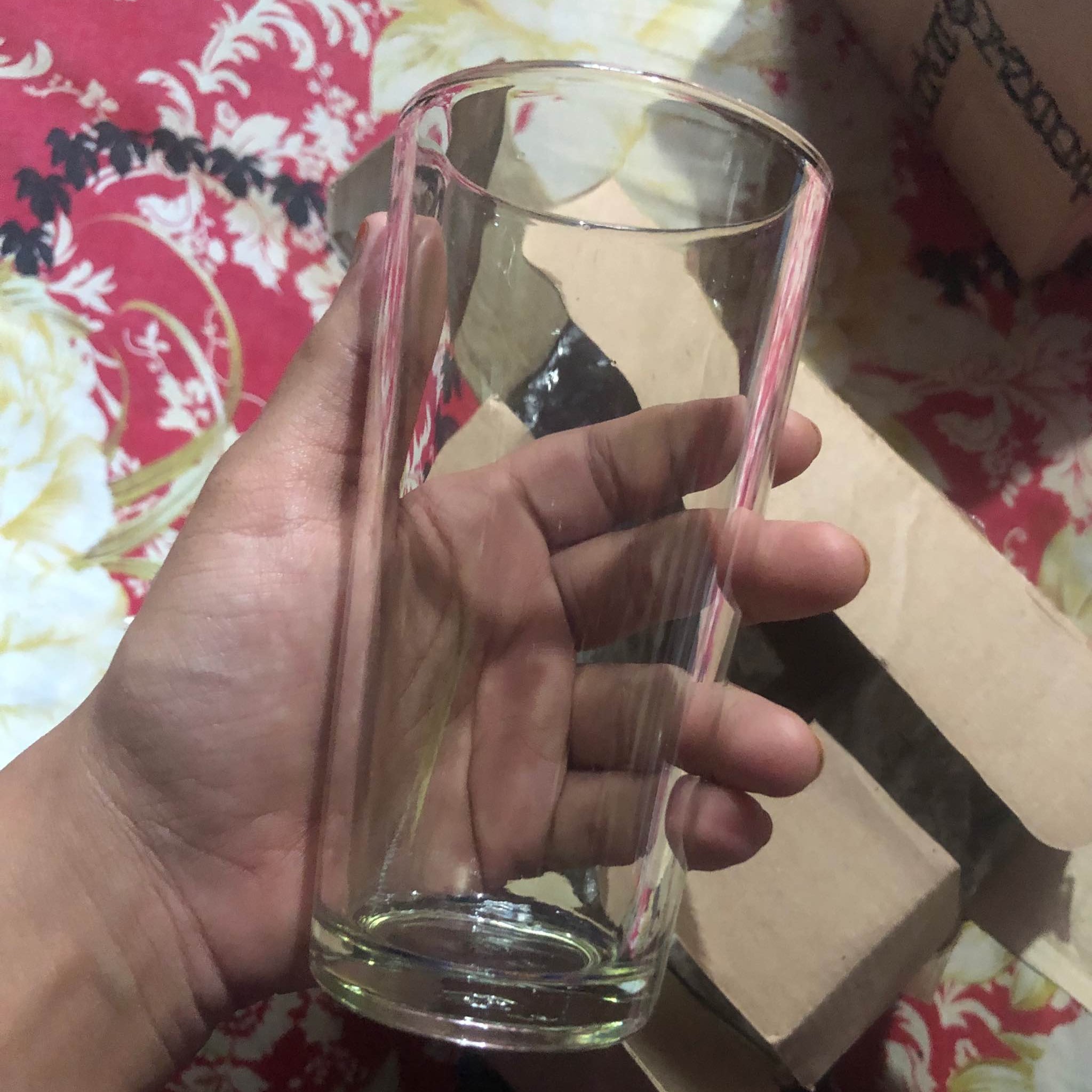 6 Piece Water Drinking Glass Set - Plain Design - 270Ml Capacity ...