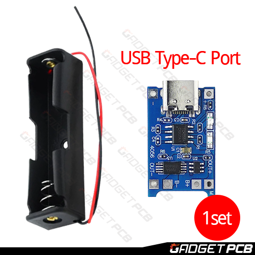 Combo Pack 18650 Battery Cell Charger 3.7V Battery Charger TP4056 ...