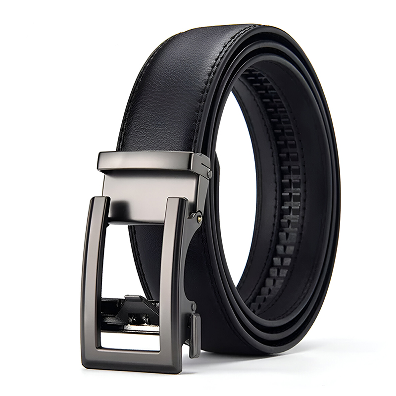 Formal Style Hollowed Automatic Buckle Belt for Men – Premium Leather ...