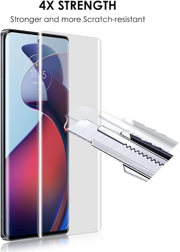 Motorola Moto EDGE Full HD Curved Edge Liquid UV Tempered Glass Screen ...