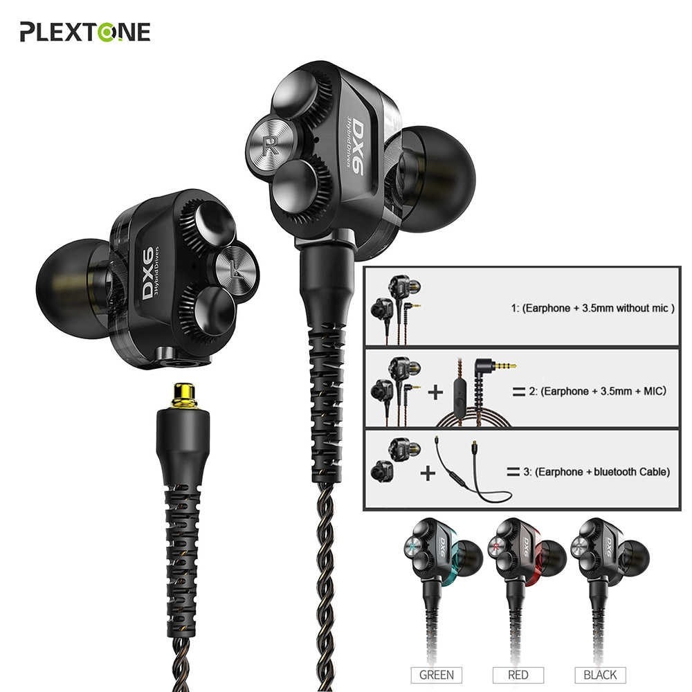Plextone DX6 Gaming Earphone - 3 Hybrid Drivers 3.5m | Daraz.com.bd