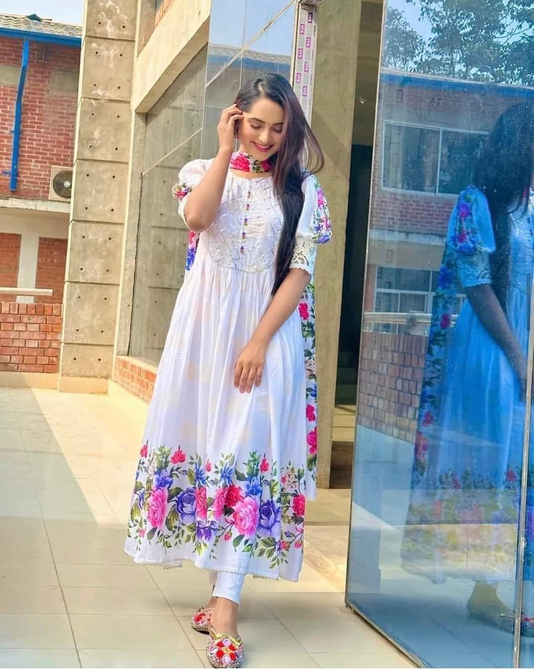 Cotton Fabric Embroidery Work Fashionable Stylish and Comfortable ...