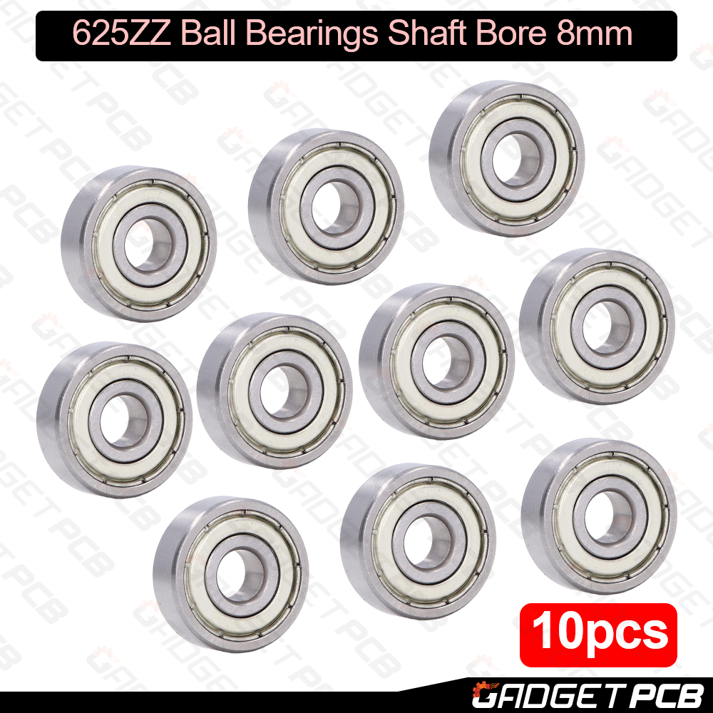 10pcs 625ZZ Deep Groove Ball Bearings 625 ZZ 5 x 16 x 5mm Bearing Steel ...
