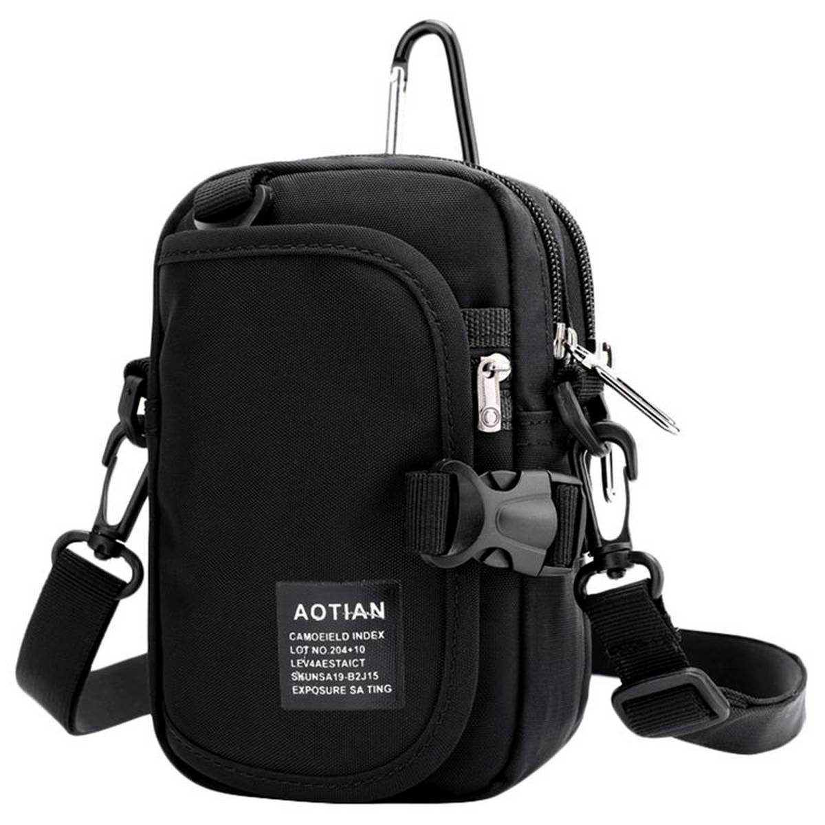 AOTIAN Men's Small Shoulder Bag Waterproof Portable Casual Travel Card ...