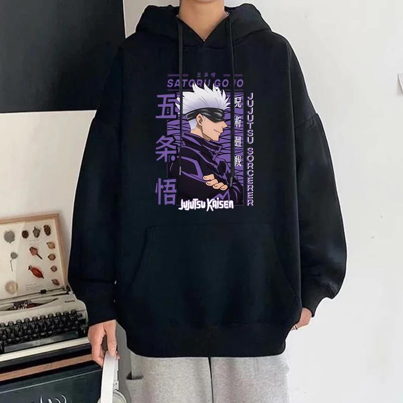 Hot Anime Gojo Satoru High Quality Men's and Women's Hoodie Fashion Y2k ...