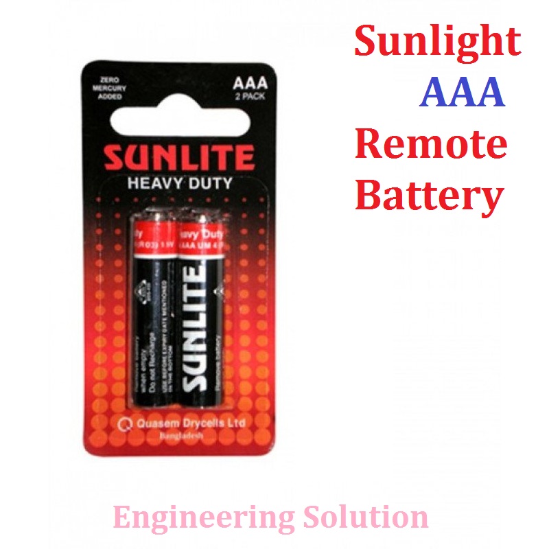 Sunlite Heavy Duty Battery, UM-4(R03)/AAA (Remote Battery), | Daraz.com.bd