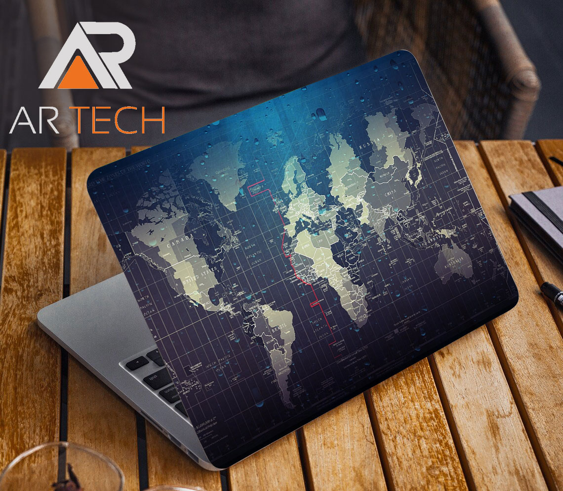 World Map Laptop Sticker | Daraz.com.bd