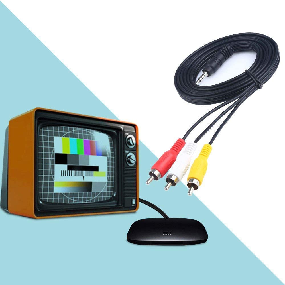 3 RCA Composite Male to 3.5mm Audio Video AV Cable for DVD, Android TV ...