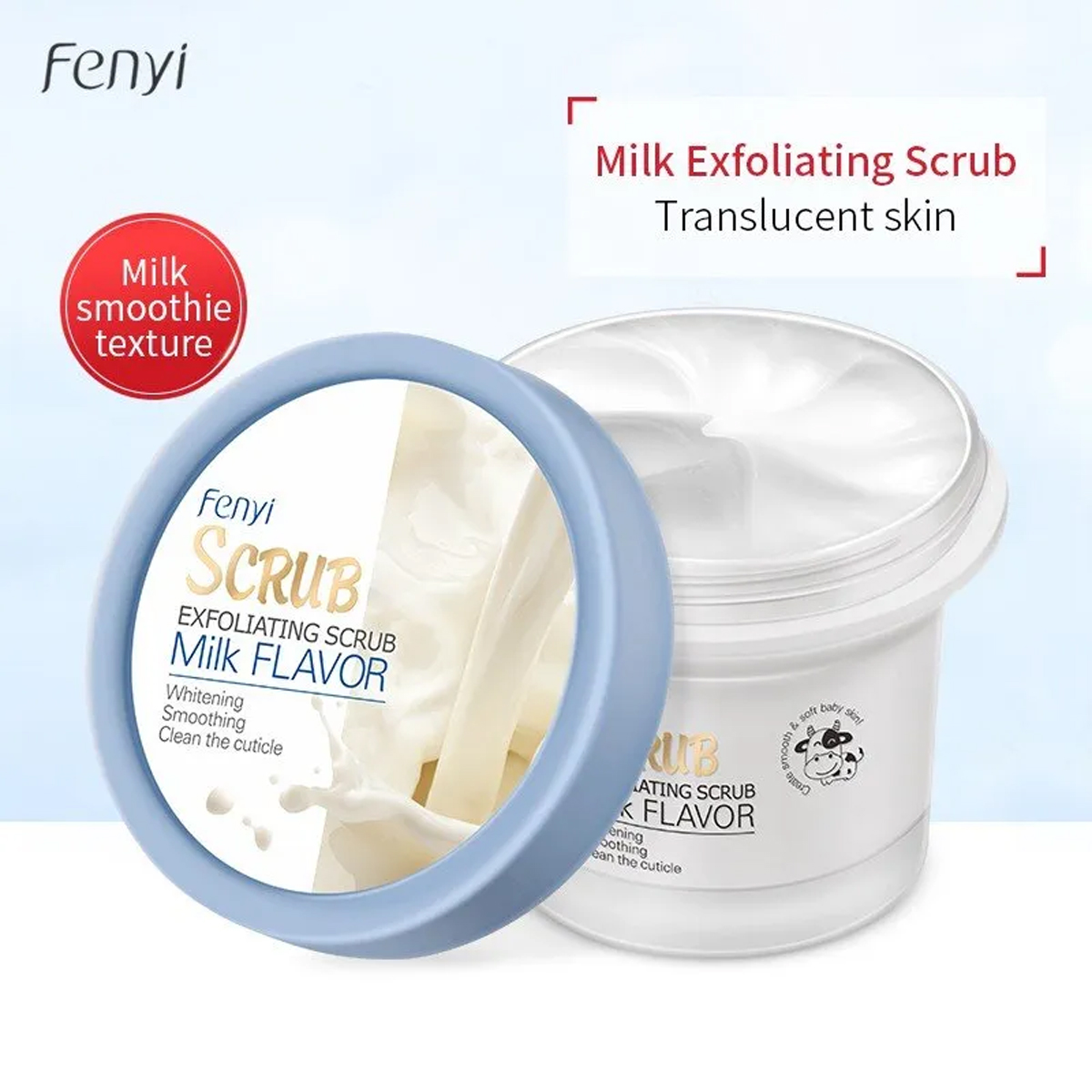Fenyi Milk Flavor Body Exfoliating Scrub - 100gm | Daraz.com.bd