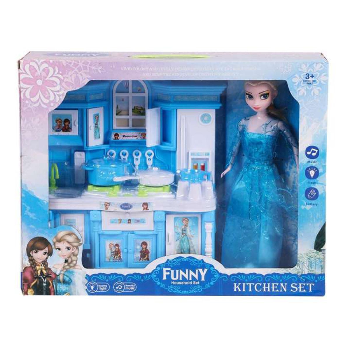 Frozen Household Kitchen With Light & Music For Girls With A Beautiful ...