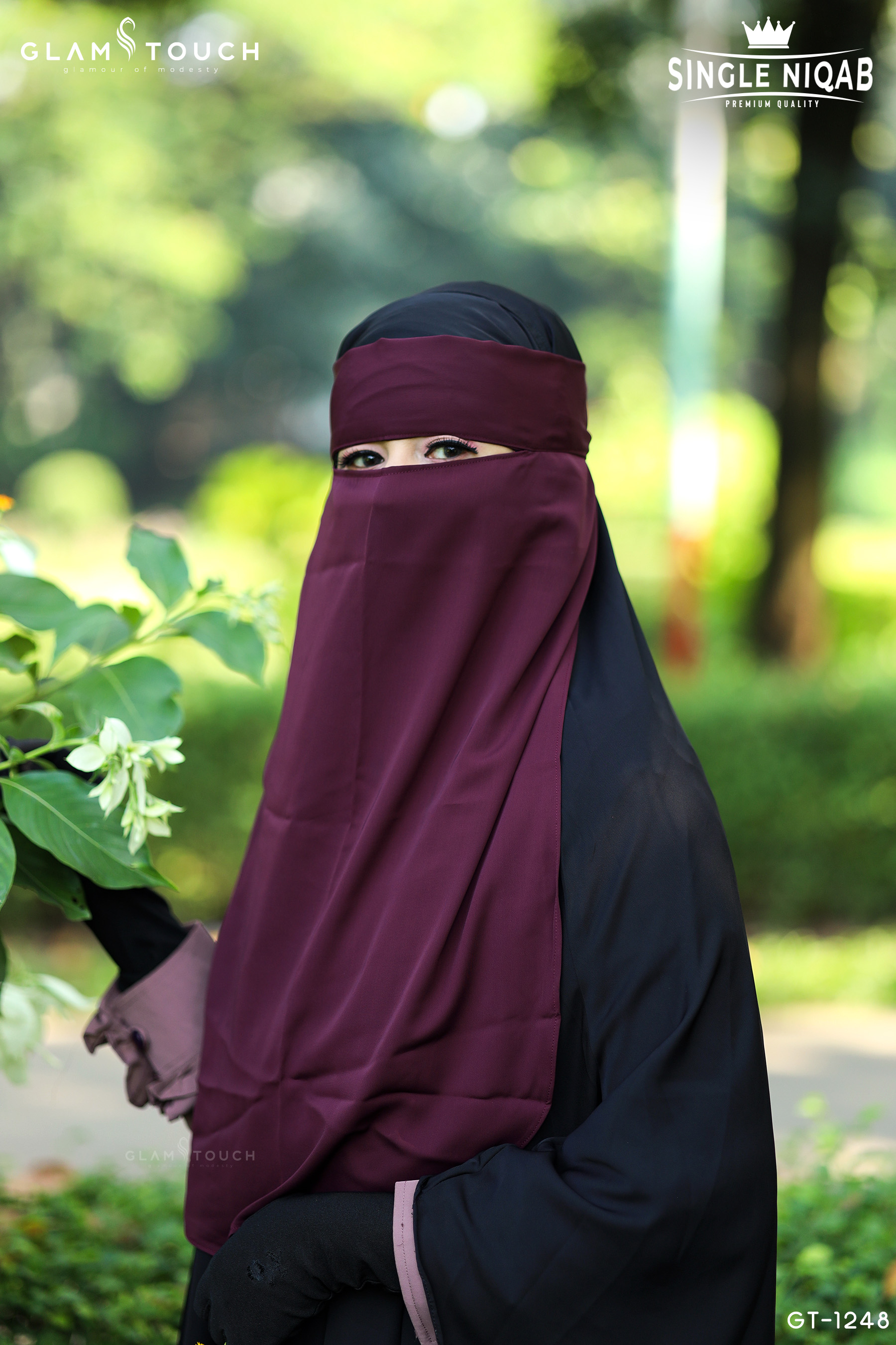 Glam Touch Premium Single Part Flap Niqab for women | Daraz.com.bd