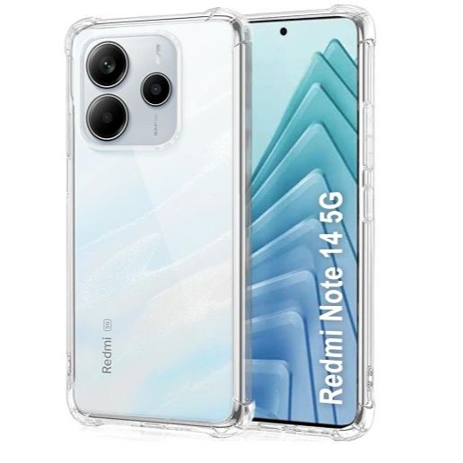 Transparent Crystal Clear Back Cover Case for Mi Redmi Note 14 5G ...
