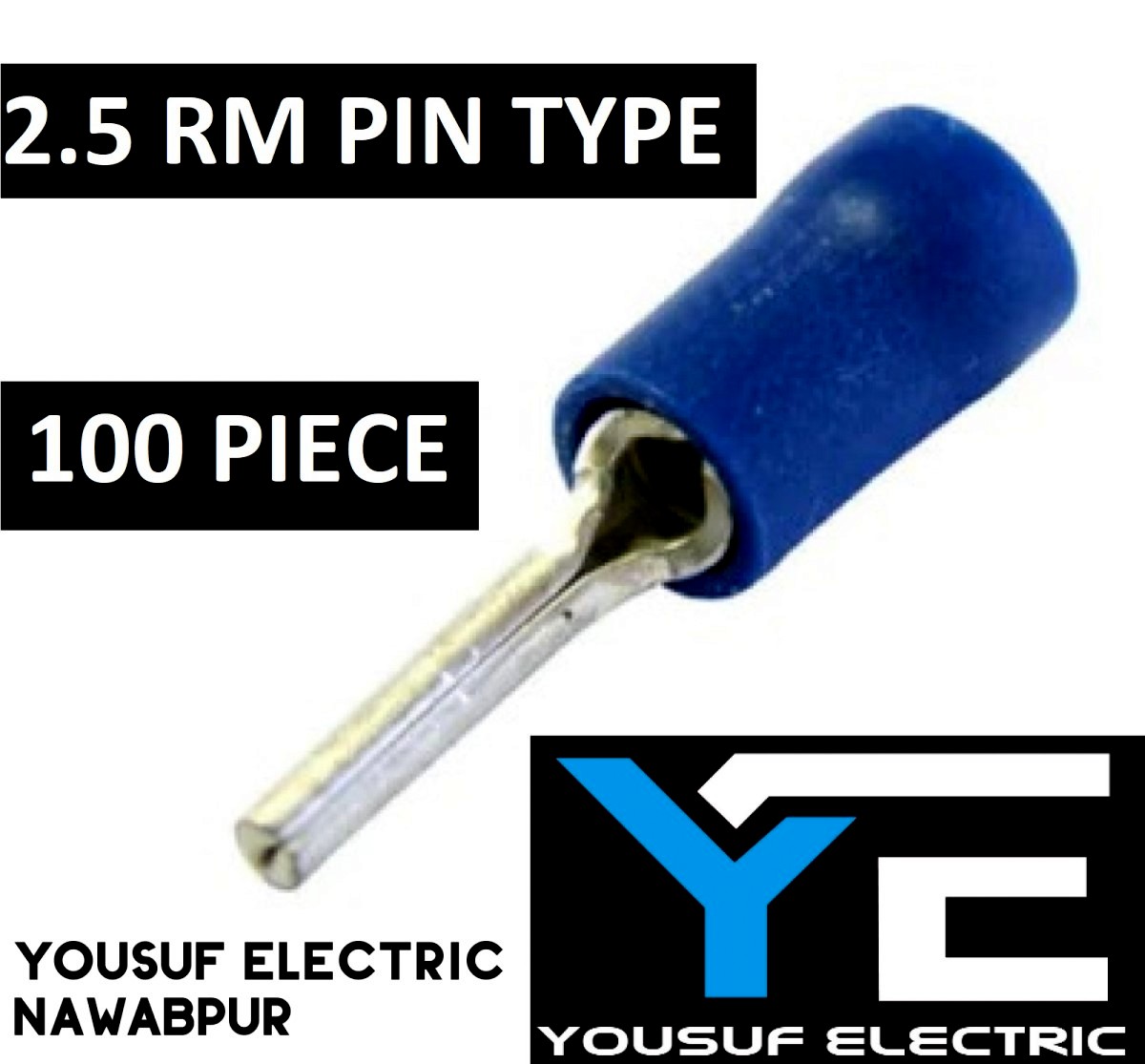 Cable Lug 2-2.5 Rm Terminal pin type Lugs insulated Connector Clip 2.5 ...